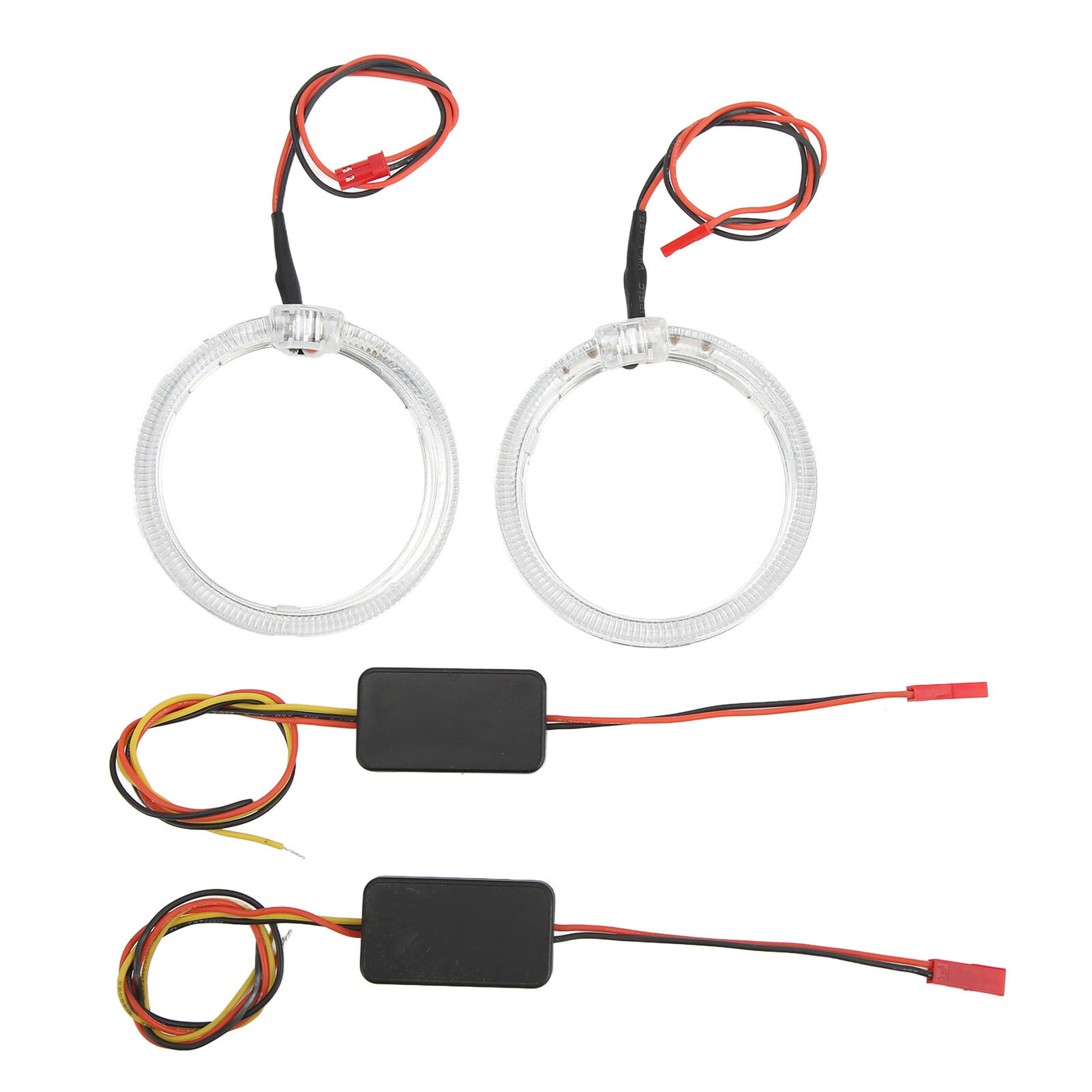 2 шт LED ангельские глазки 9-36V для фар дневные ходовые огни айс блю