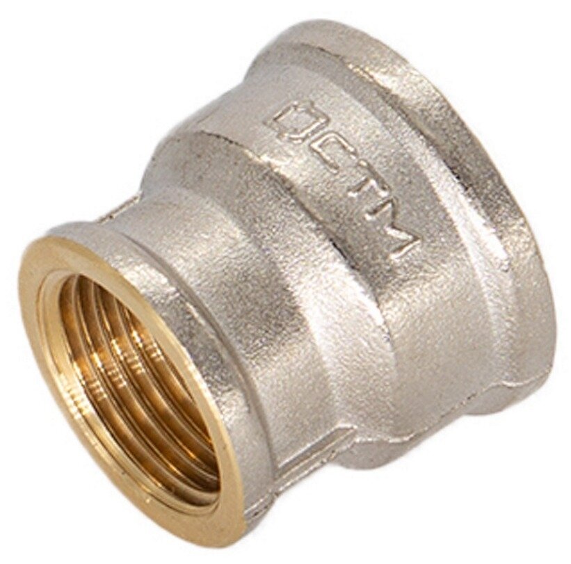 Муфта переходная СТМ внутренняя, из латуни, серая, диаметр 2-1.1/4дюйма / фитинги