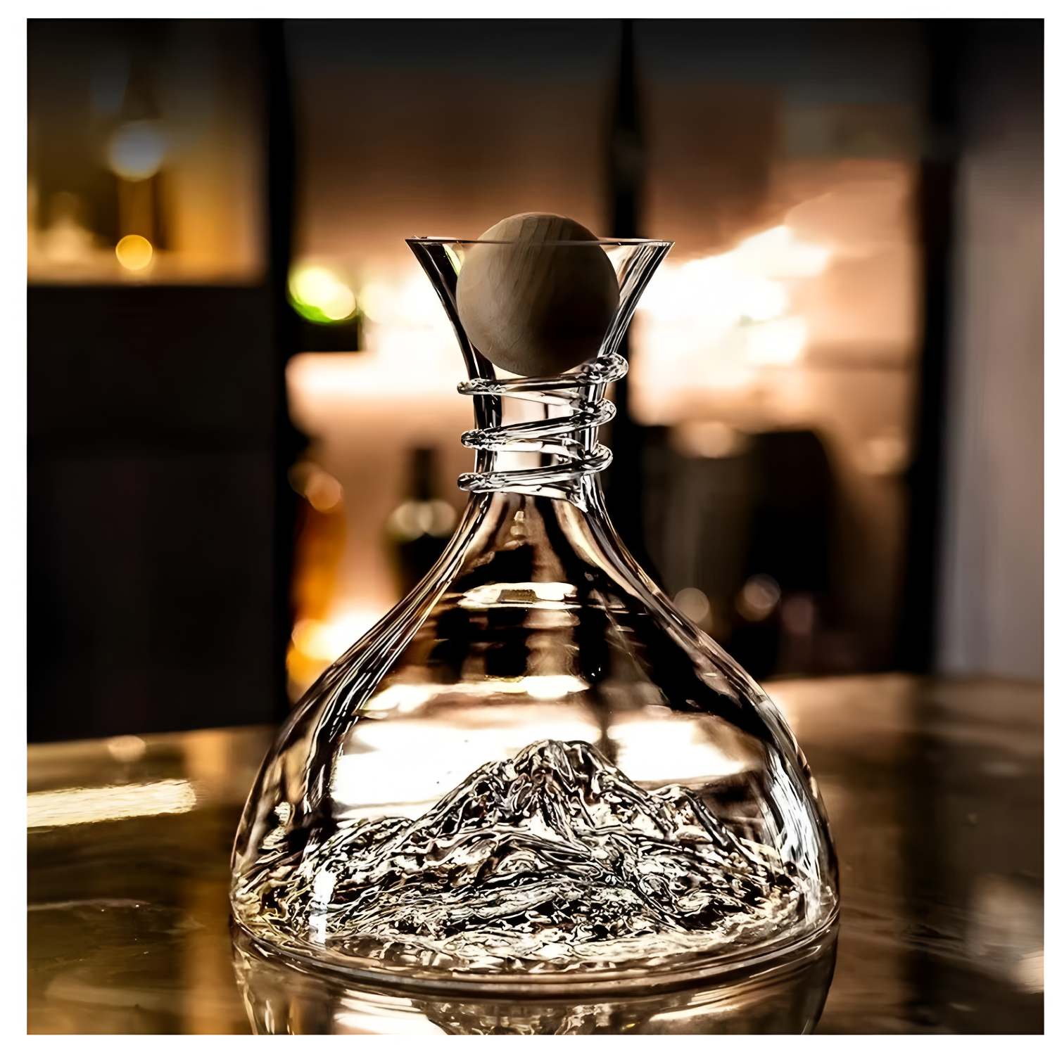 Декантер "Айсберг", хрустальное стекло, без свинца, прозрачный, 1,8л