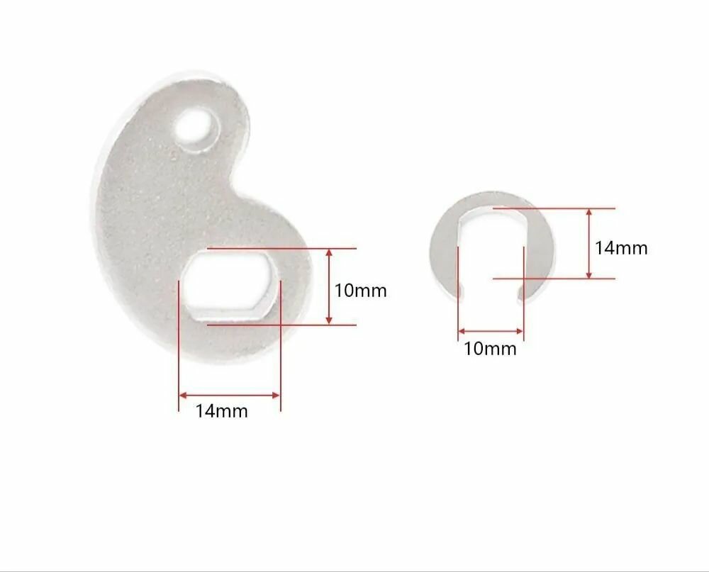 Усилитель дропаута, для электровелосипеда, нержавеющая сталь, толщина 4.5-5мм, диаметр 10x14мм