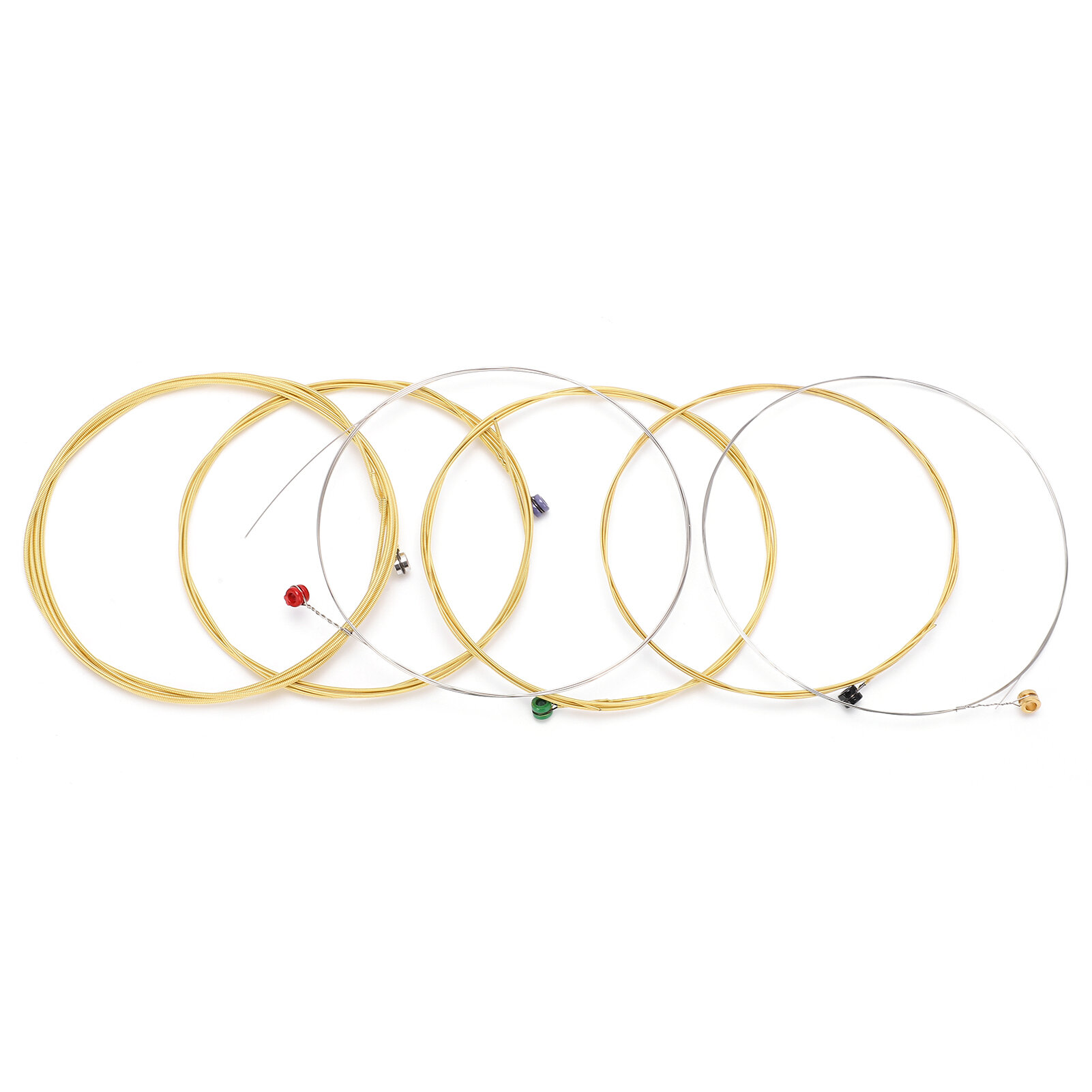 6 шт. гитарных струн с сердечником из углеродистой стали и обмоткой из фосфорной бронзы, аксессуары для струнных инструментов TX620