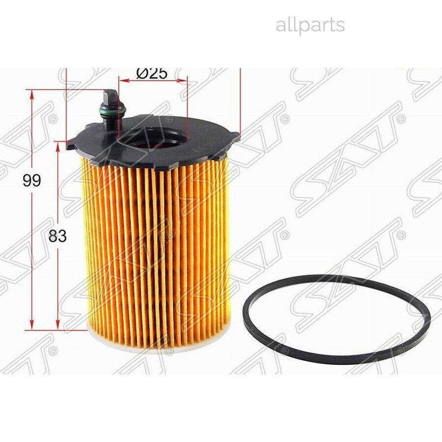 SAT ST-1109. AY Фильтр масляный Citroen C5 01-17 / Ford Fiesta 02-19
