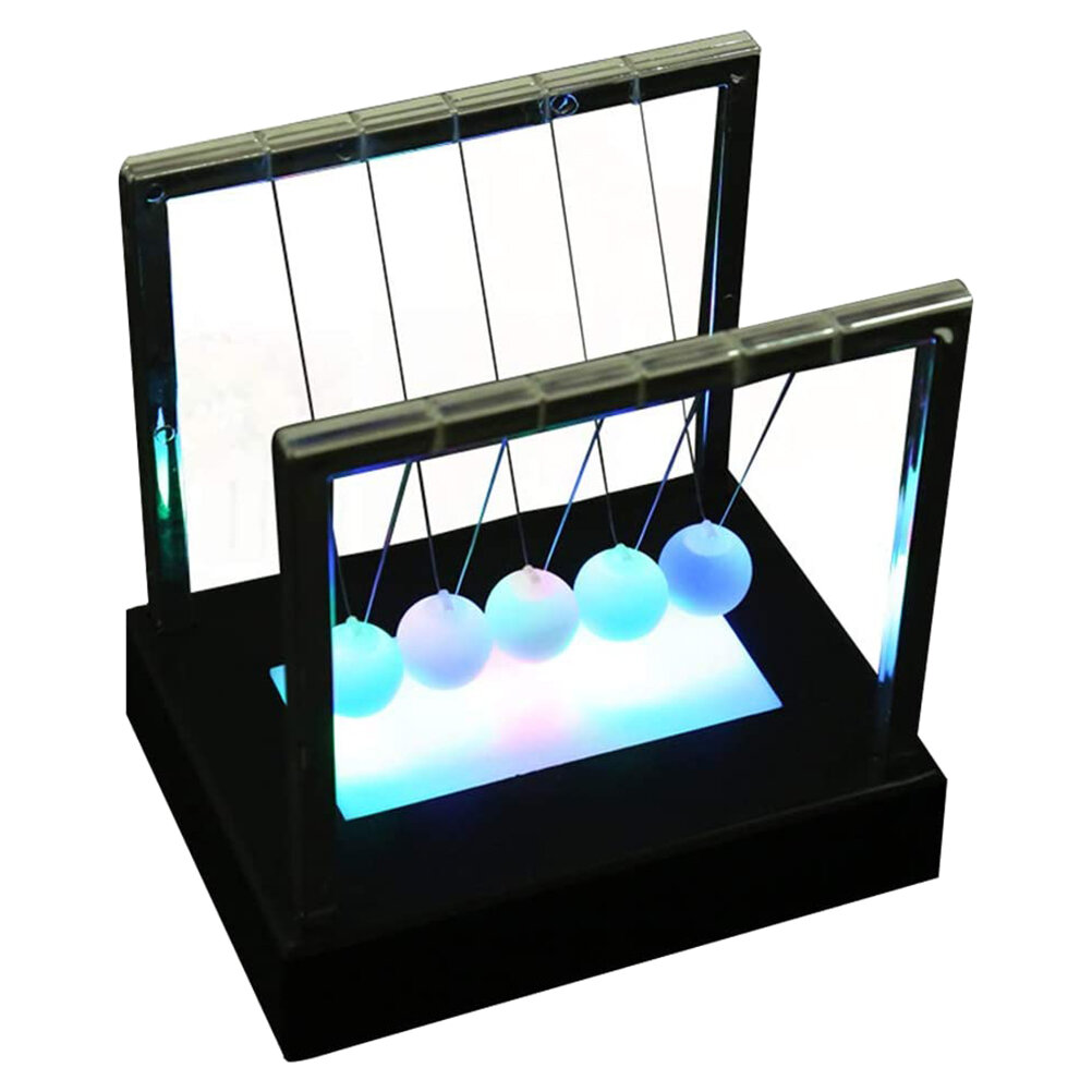 Newtons Balance Colorful Balls Desk Toy Science Physic Psychology Educational Kits Home Office Decoration