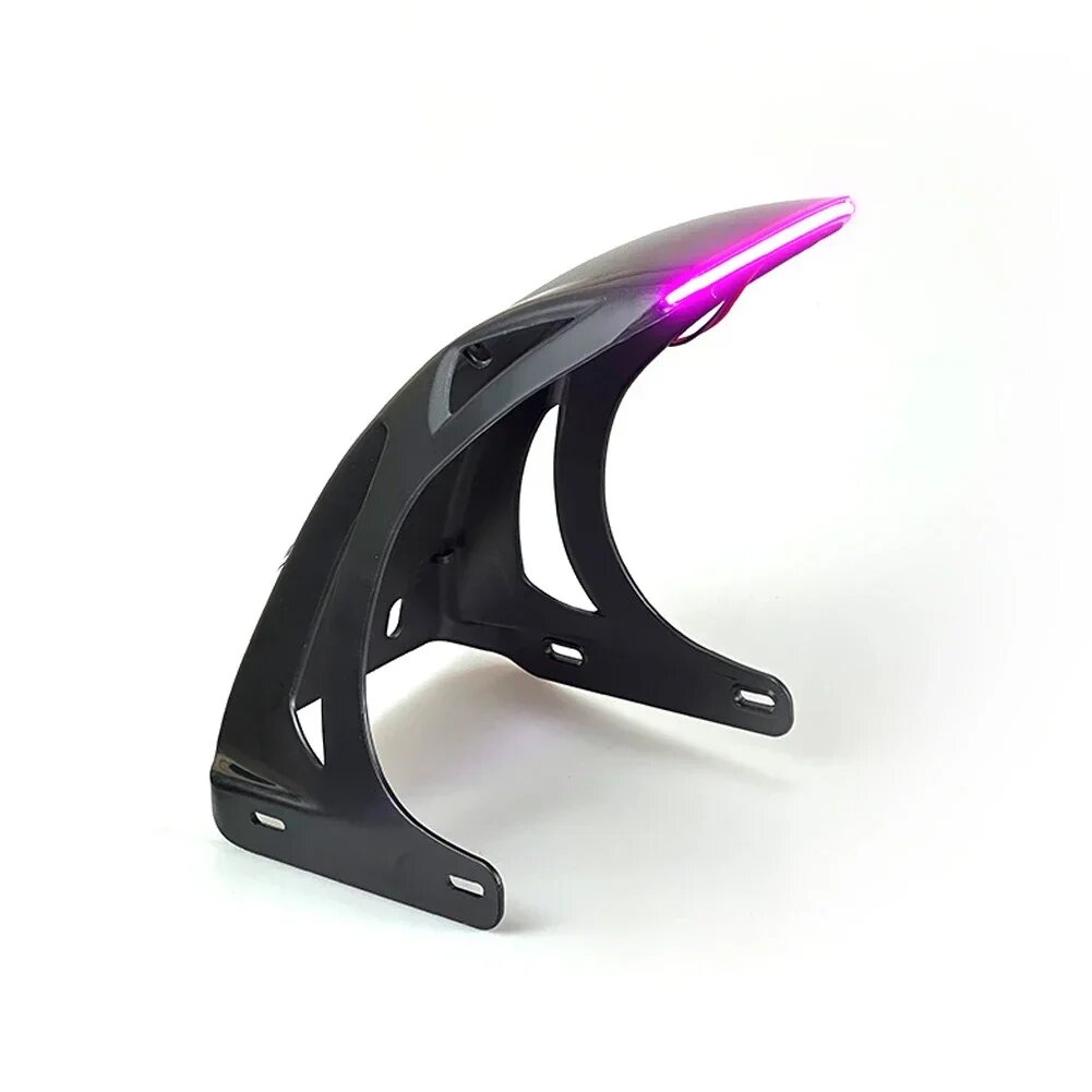 Переднее крыло мотоцикла со светодиодной подсветкой, матовый черный модифицированный передний удлинитель, брызговик для крыла для NIU UQI Ninebot SP1