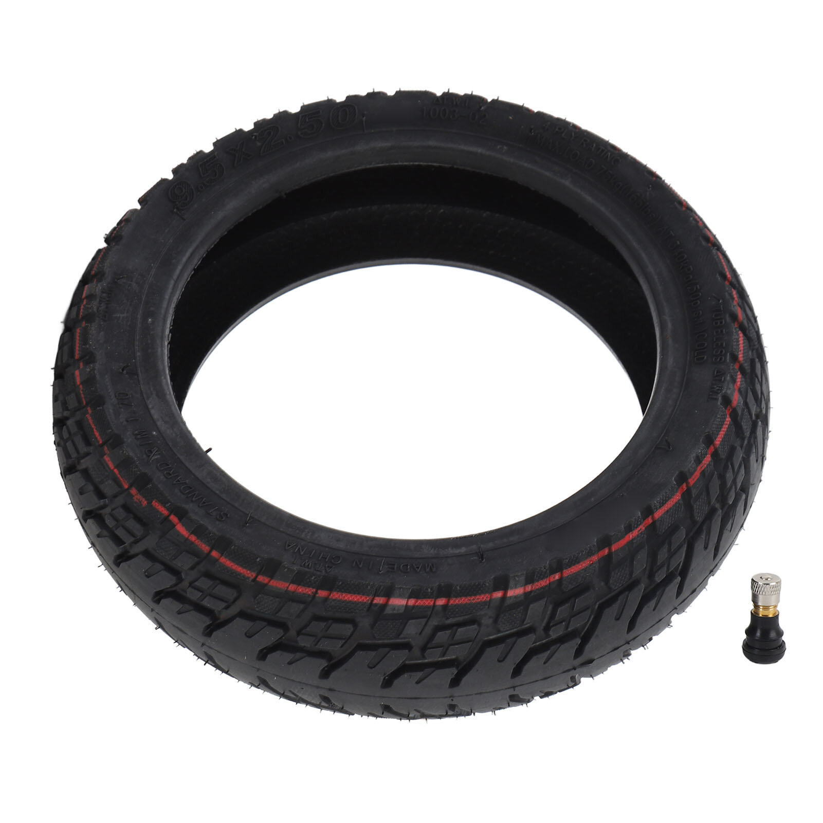 9.5x2.50 Шина для скутера 9.5 дюймов бескамерная шина вакуумная внешняя шина с клапаном для электроскутера KQi3