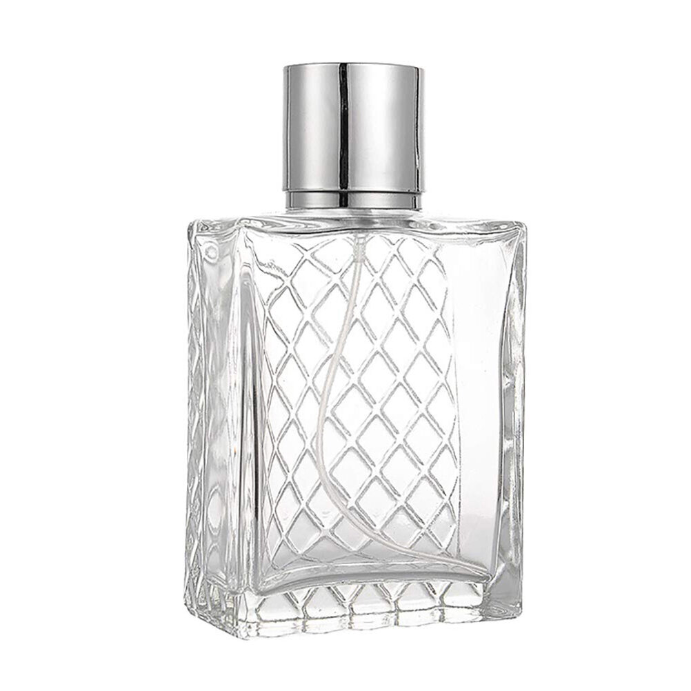 100 мл флакон для духов с решетками портативный прозрачный дорожный многоразовый стеклянный пустой флакон для духов