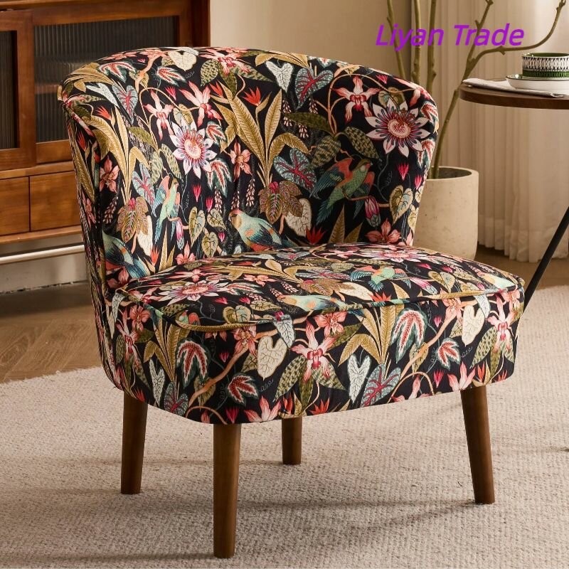 Кресло, арт-деко, жаккард, вспененный полимер, глянцевое покрытие, 60х57х78 см