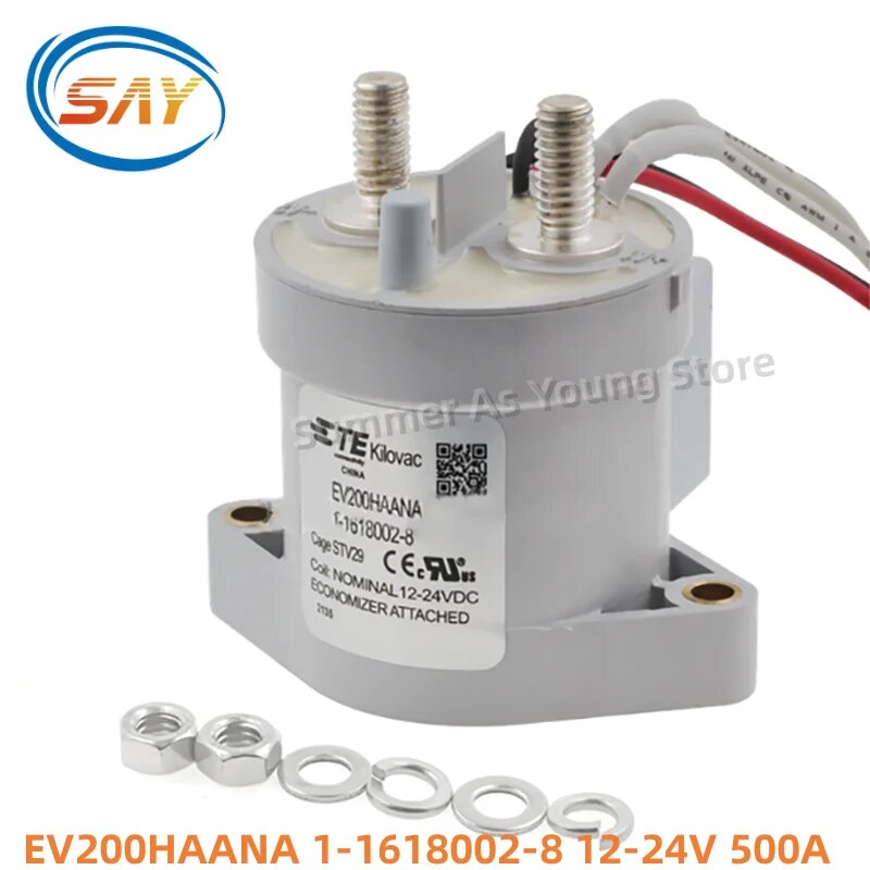 Оригинальный аутентичный EV200HAANA 1-1618002-8 12-24 в 500 А контактор для электромобиля высоковольтное реле постоянного тока