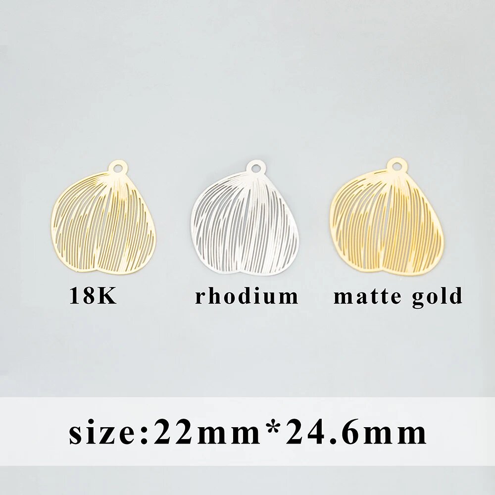 GUFEATHER подвески из 18-каратного золота с родиевым покрытием