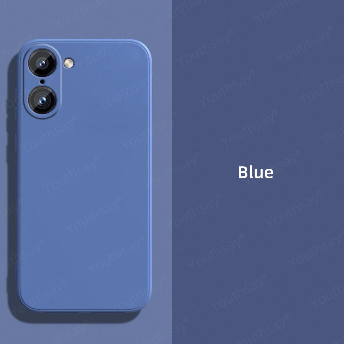 Чехол для Oneplus Nord CE5, Синий, мягкий силикон