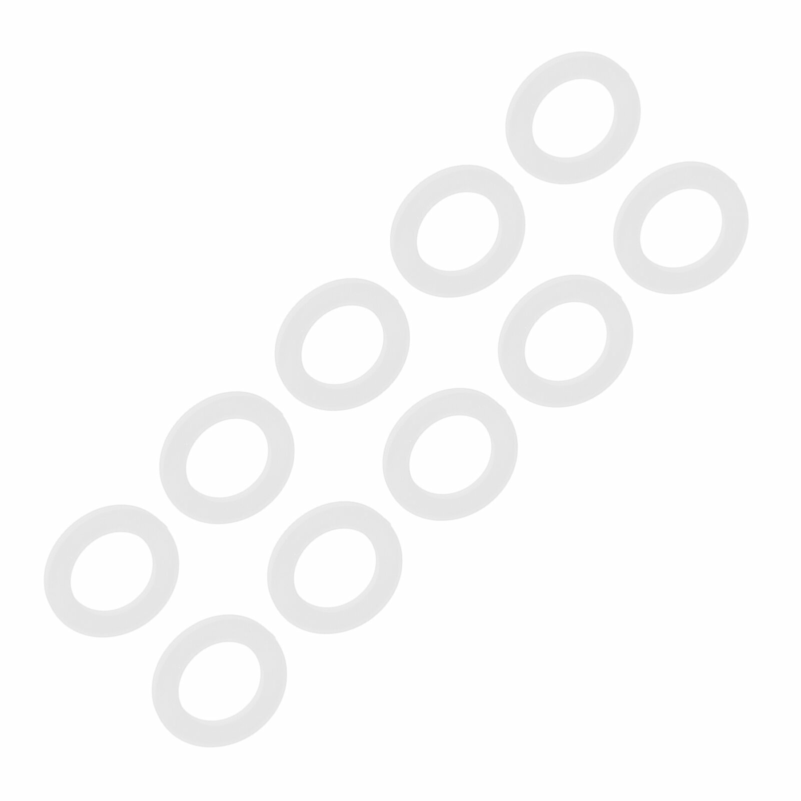 10 Пшт Кольца Уплотнительные Силиконовые Плоские Шайбы Для Насоса Горячей Воды Без독ные Без Вкуса Размер 1 1/4 Белые