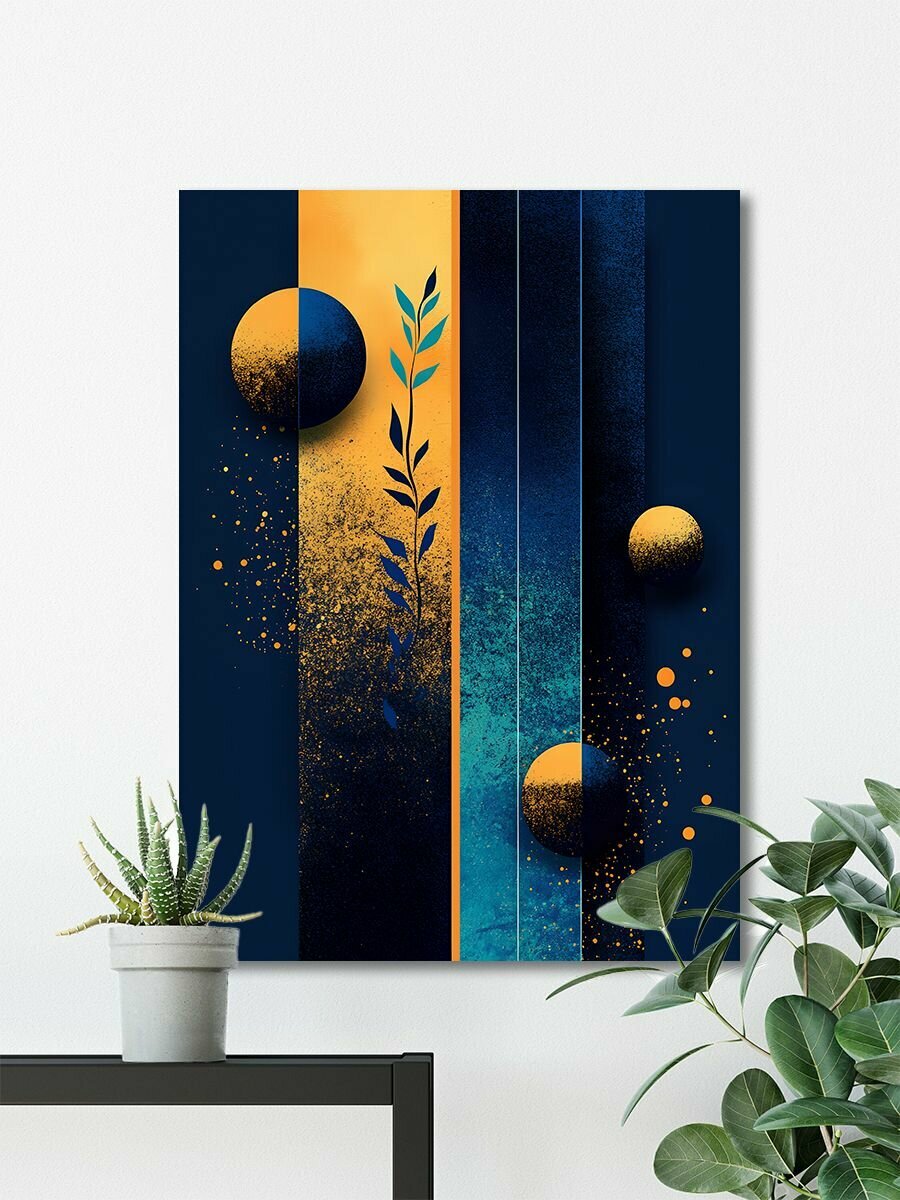 Пейзаж / Абстракция - современное искусство, картина в гостиную, 50х70 см.