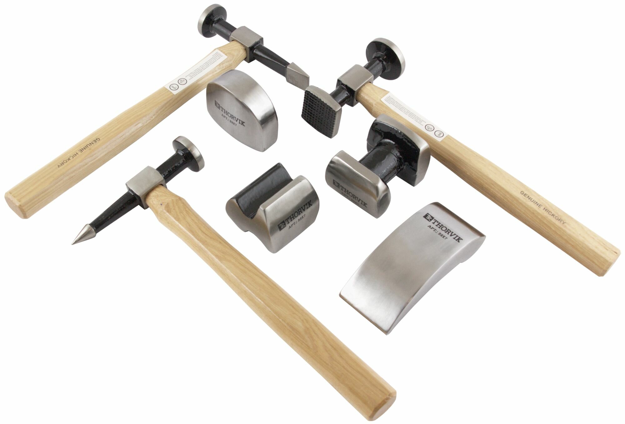 BRK7 Набор правок и молотков для кузовных работ, 7 предметов Thorvik
