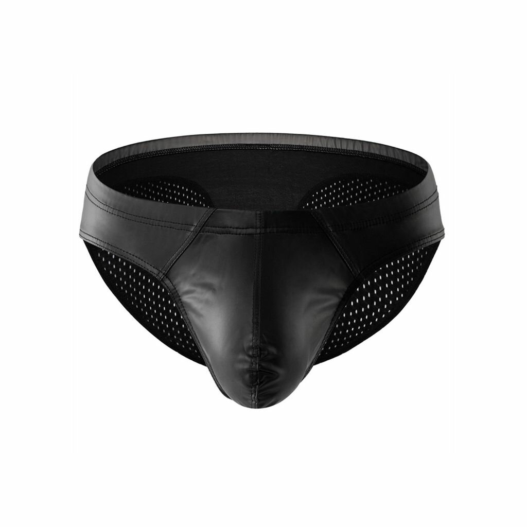 Мужские стринги из искусственной кожи