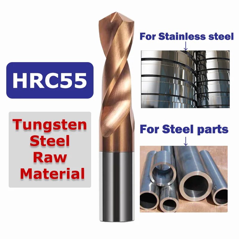 Спиральные сверла BB 1.05-8.05 мм HRC50/55 1.05mm, HRC55 Coated