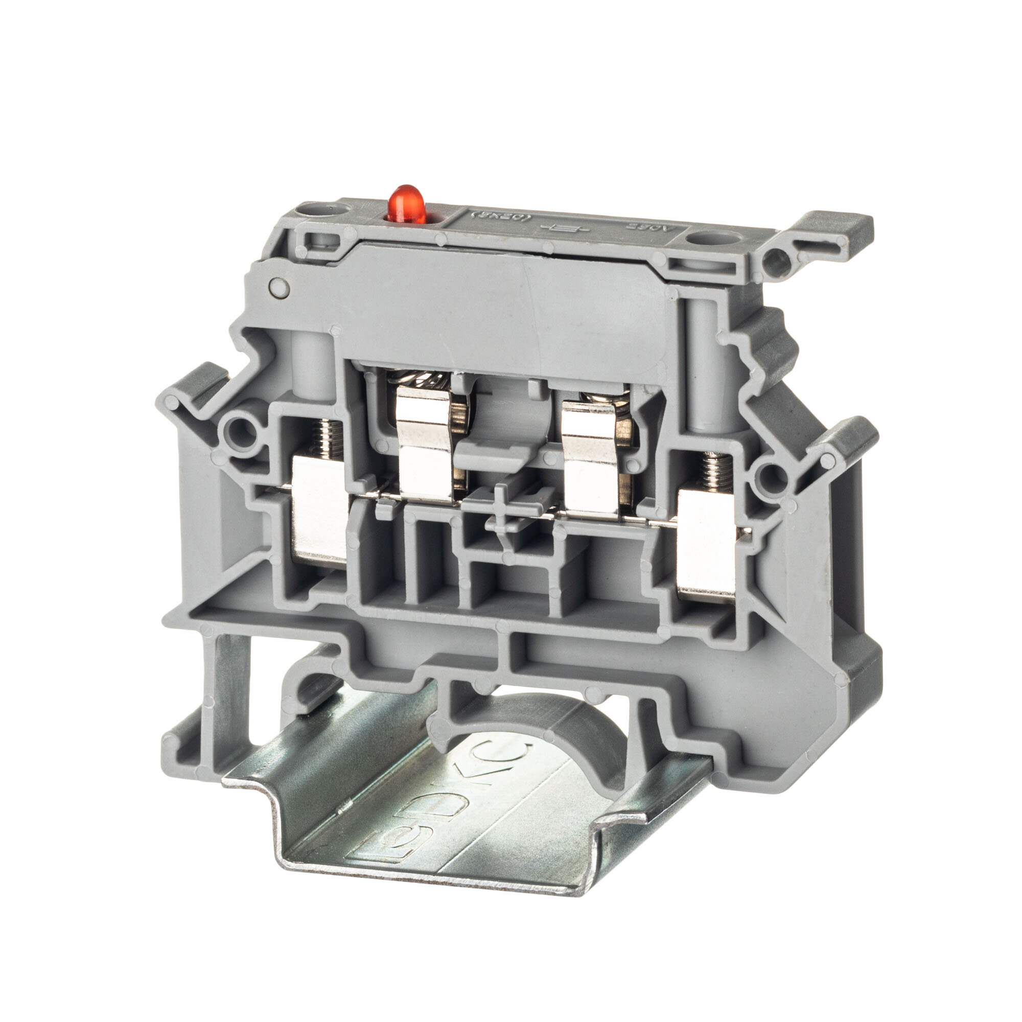 Клемма для предохранителя, винтовой зажим, 2 точки подключения, TUR-4-HESILED250 (ДКС)