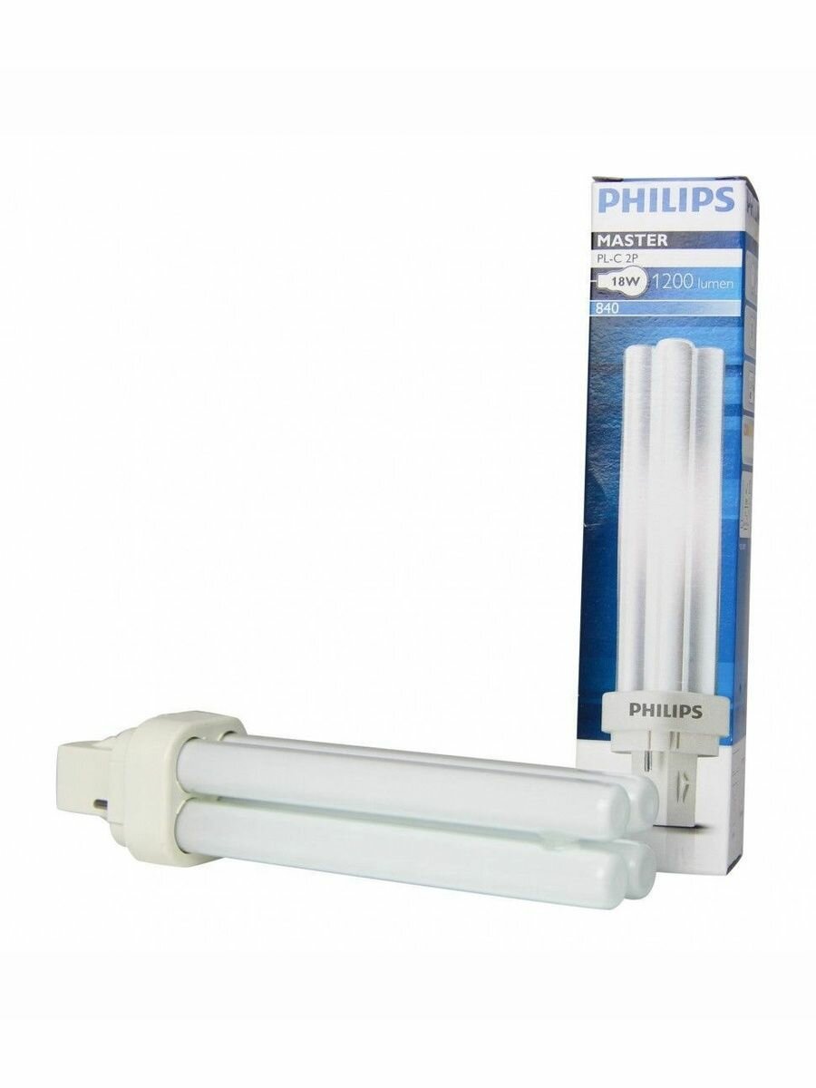 Лампа PL-S 18W/840/2P G24d-2 Philips