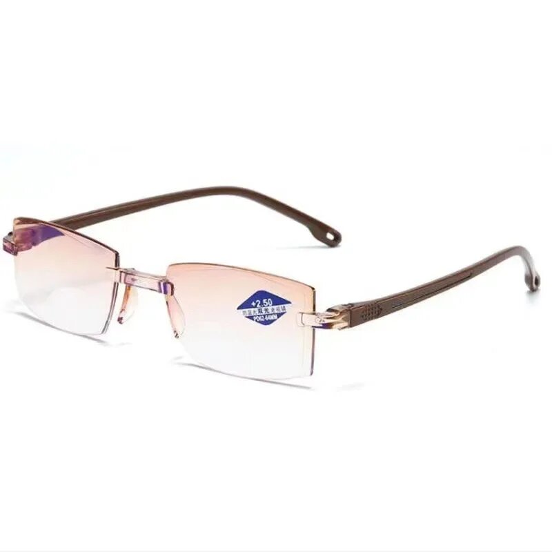 Бифокальные очки +2.0, без оправы, цвет Bifocal tawny