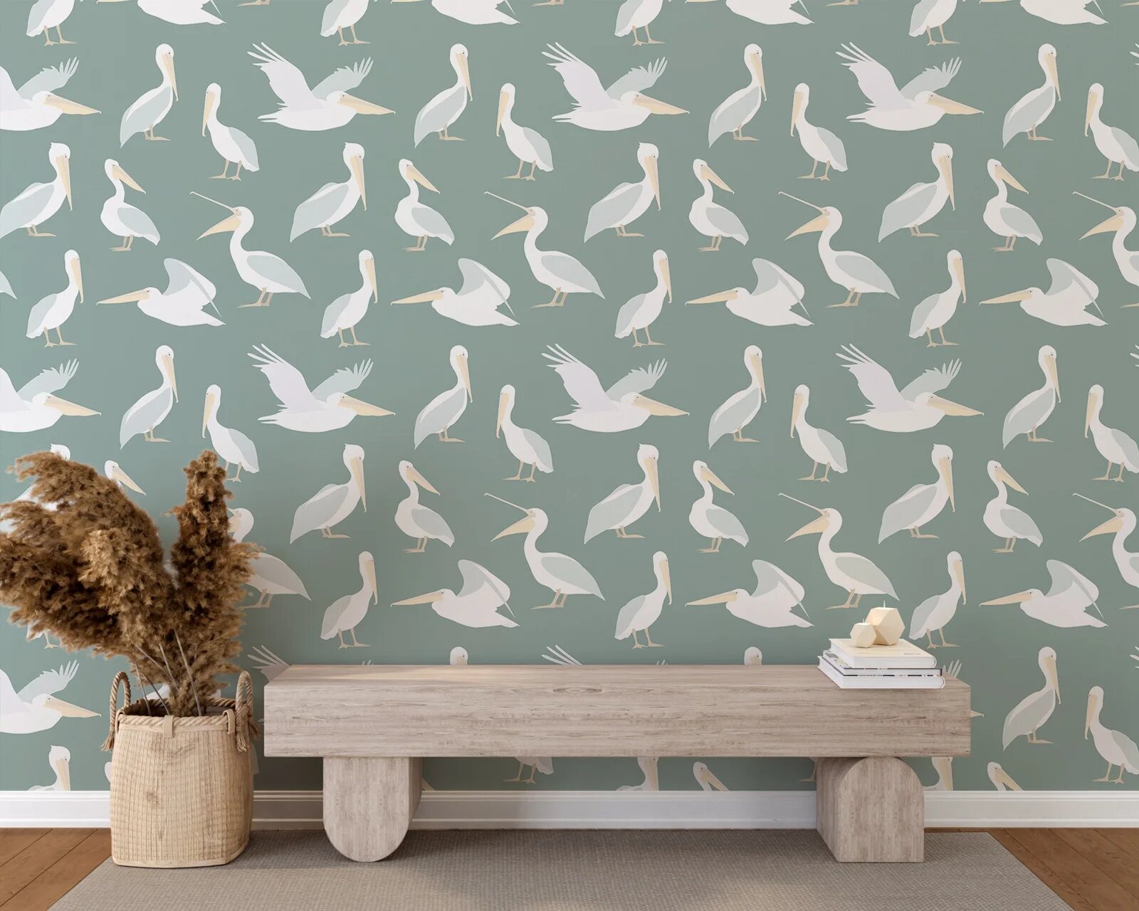 Темные ботанические обои Pixel&Wall Non-Woven Wallpaper