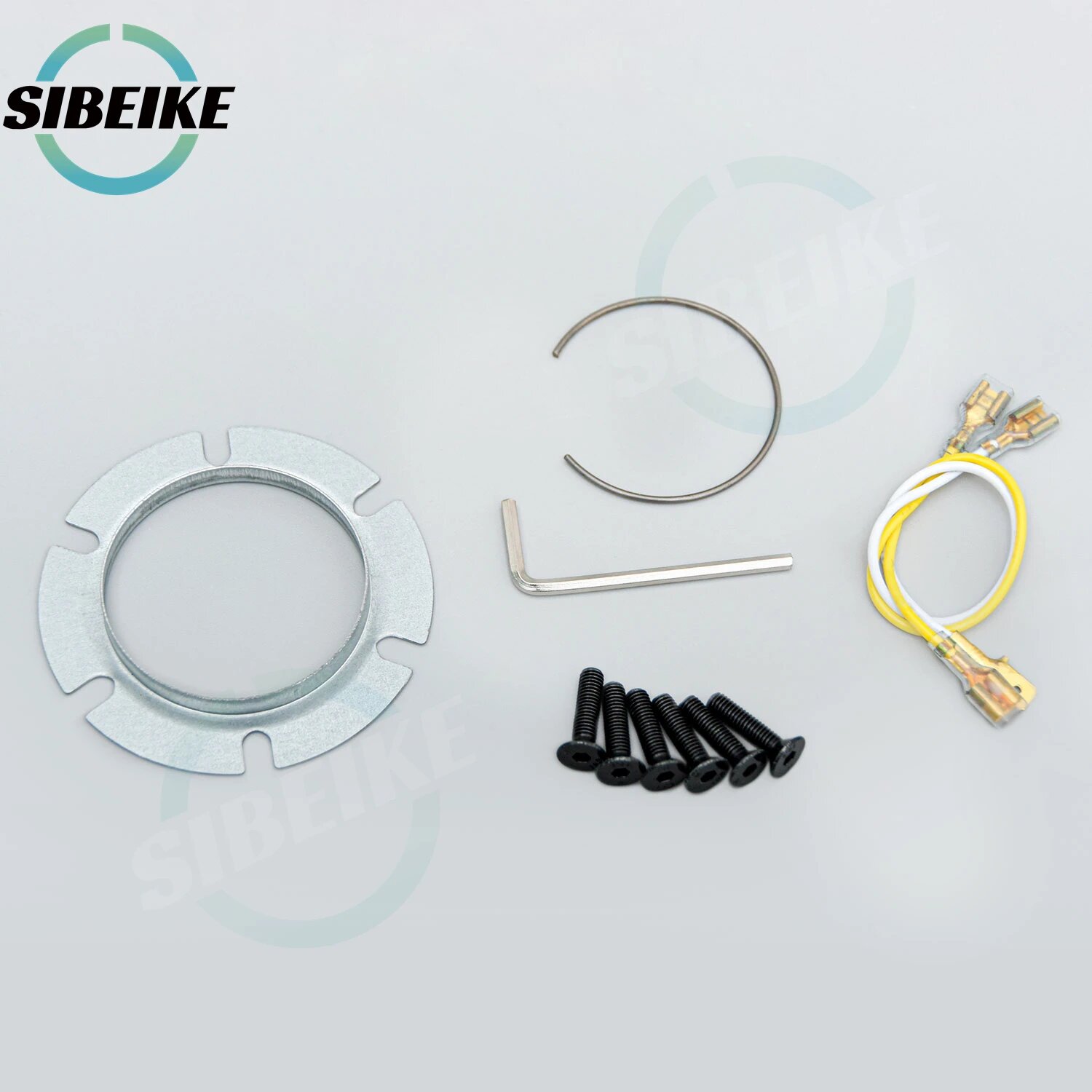 JDM универсальные 6 болтов серебристого цвета рулевое колесо гудок Кнопка фиксатор кольцо PCD 70 мм A with screws