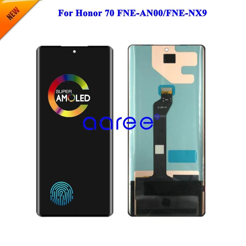 AMOLED ЖК-дисплей для Huawei Honor 70, ЖК-дисплей для Huawei Honor 70 FNE-AN00, Black No Frame