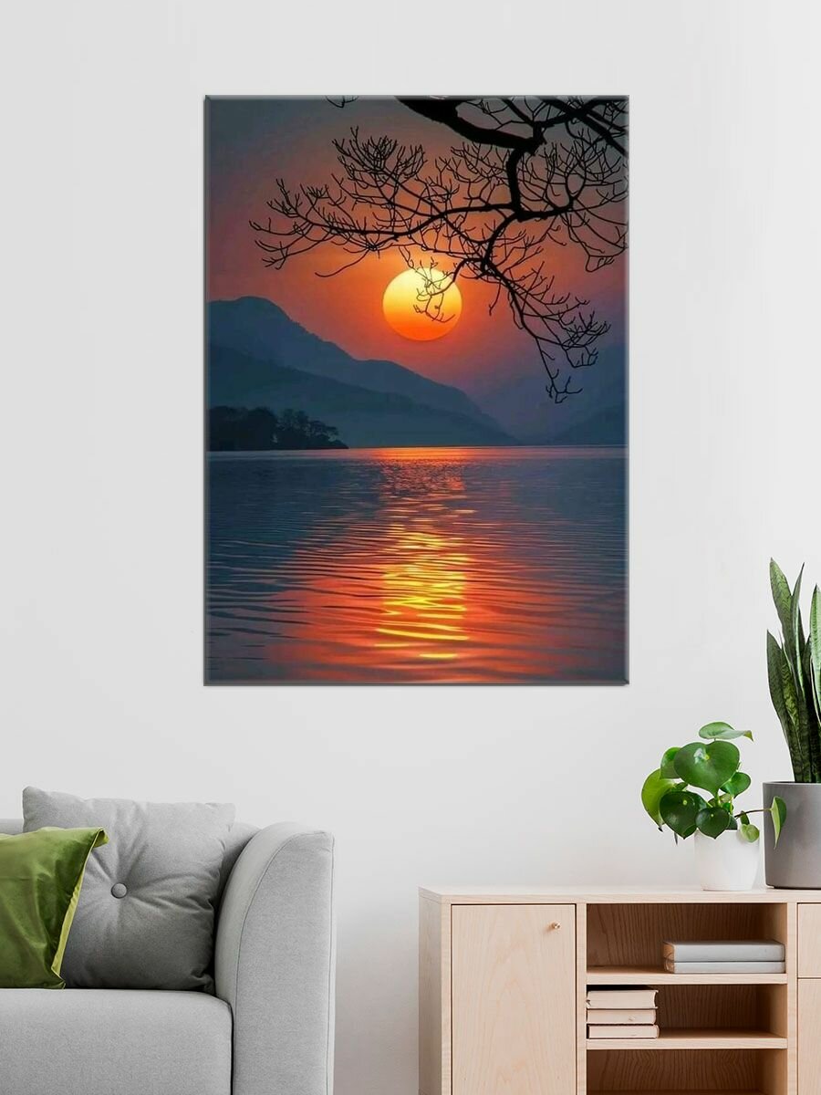 Картина на стену "Закат", 30х40 см