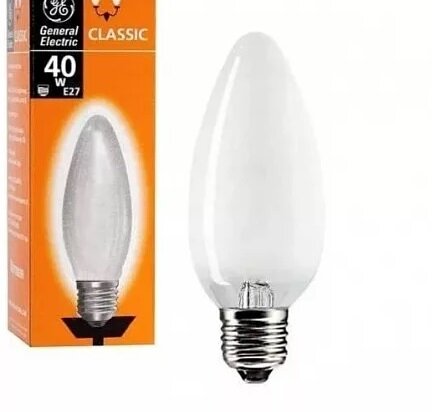 Лампа накаливания GE (20 шт.) 40 Watt E27, матовая