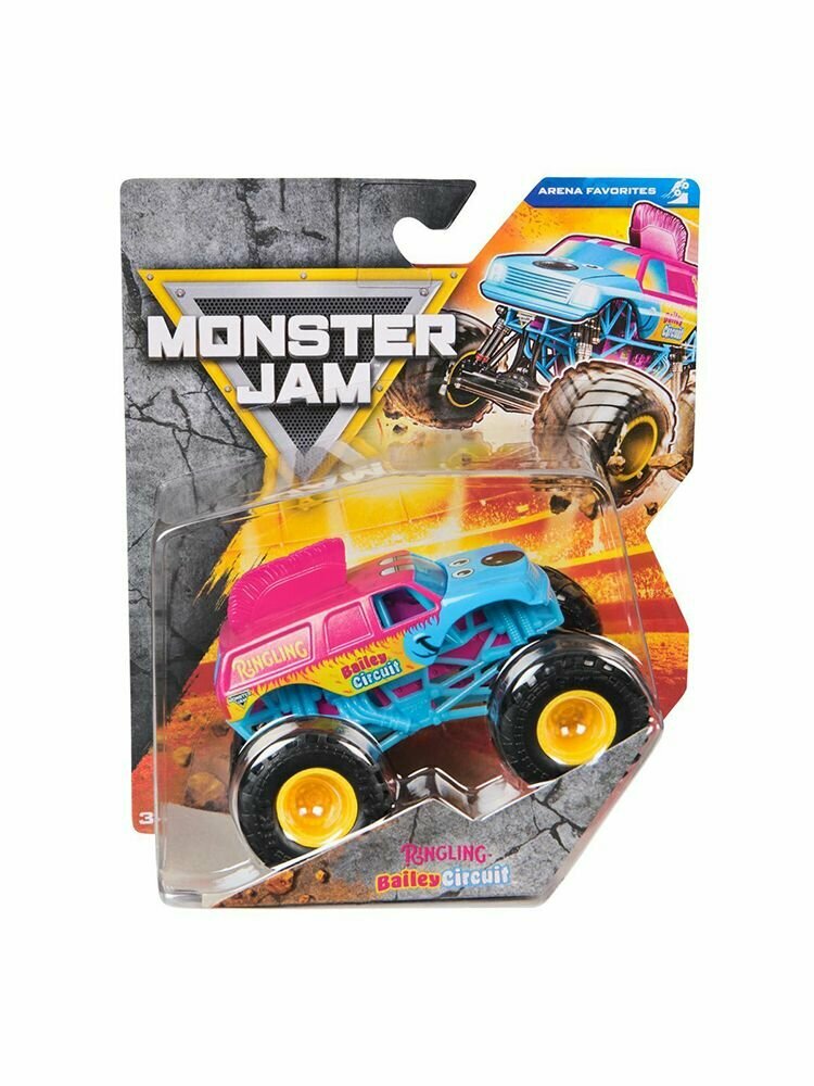 Машинка Monster Jam 1:64 Ringling Bailey Circuit Monster Truck, Die-Cast Vehicle