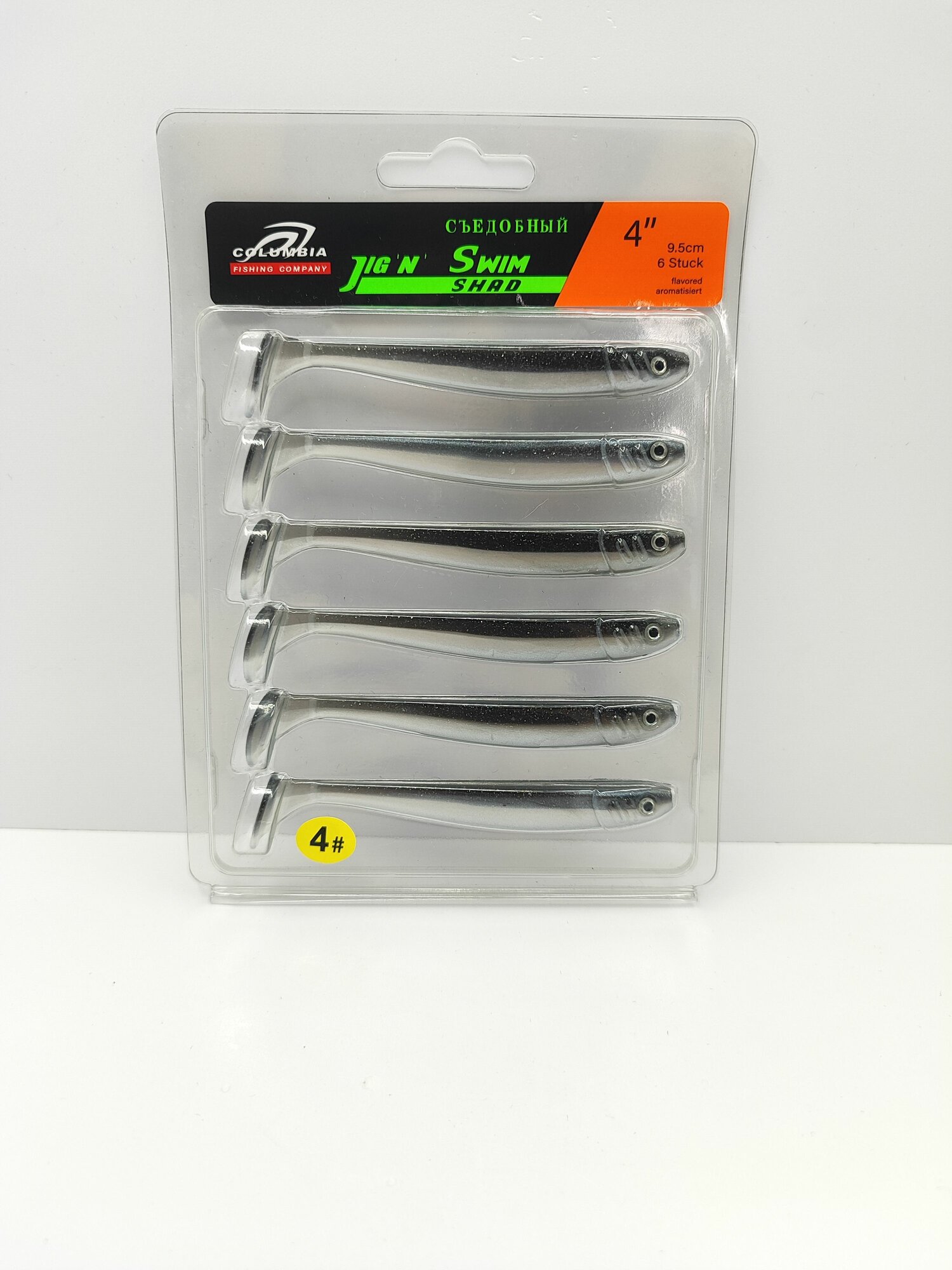 Силиконовая приманка виброхвост Columbia FC Jig and Swim Shad. 9,5см 5гр.