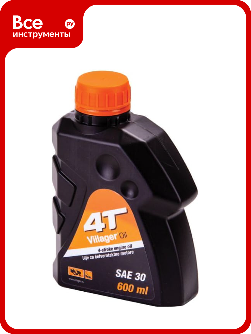 Масло четырехтактное для газонокосилок Villager SAE30 - 600 мл, тактных