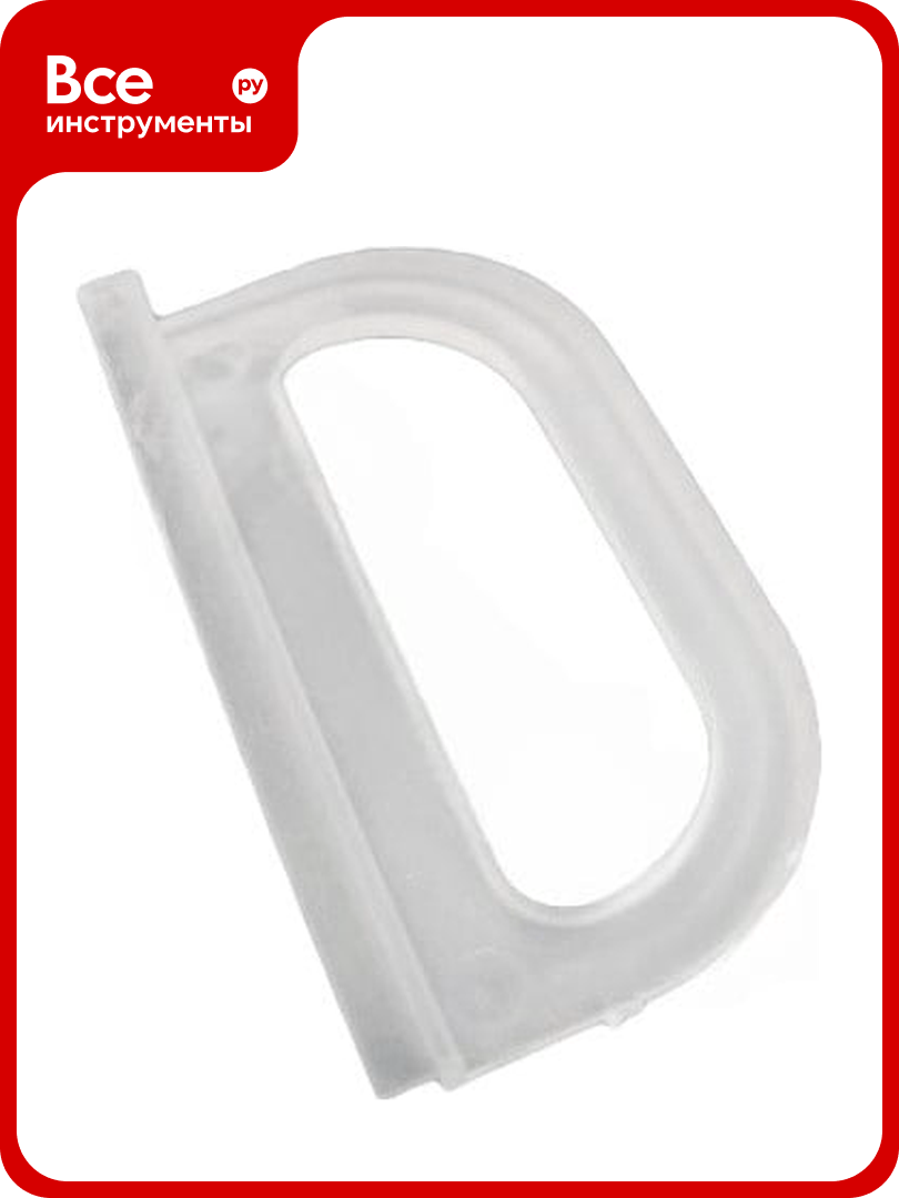 Ручка для москитной сетки GREEN MAX большая овальная прозрачная, 200шт, А050, Фото иллюстративное