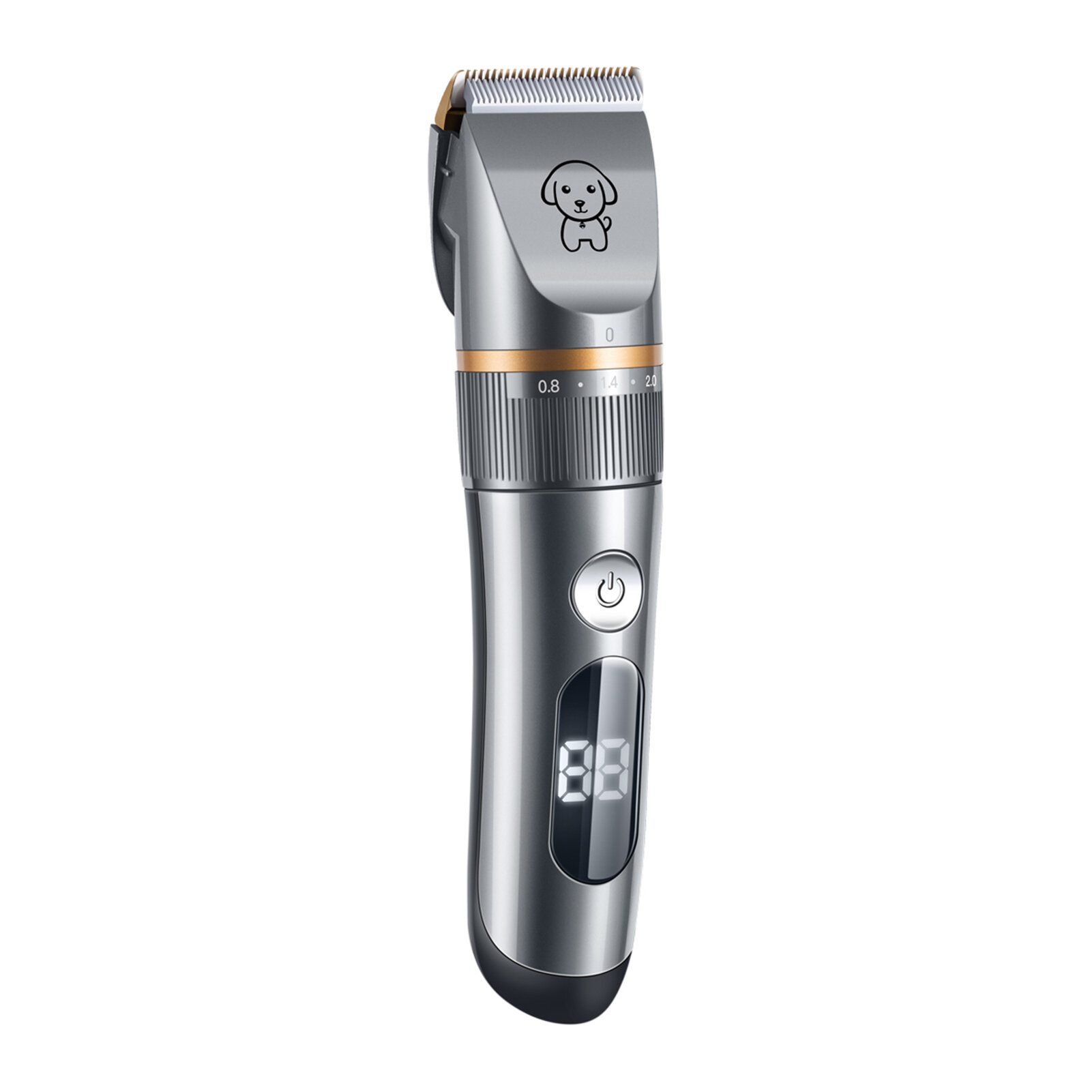 Пет Hair Trimmer Quiet Cat Clippers Grooming Kit с peine 5 скоростей Cat Shavers для спутанных длинных волос, Серый, Титановый керамик, 3.7W, USB charging By Station By Cable, 3-5 часов, 1800mAh, 180 минут, 18.5*4.5cm, 375g, 21.5*13.5*6.2cm, 1* Pet