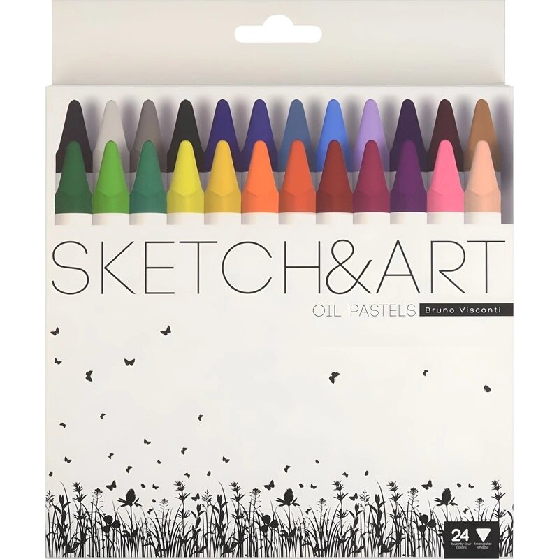 Пастель масляная SKETCH&ART 24цв/наб мелки шестигранной формы 31-0007