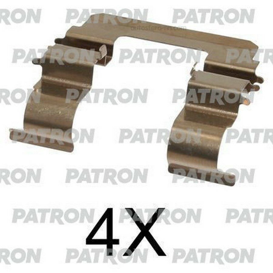 PATRON PSRK1130 Комплект монтажный тормозных колодок дисковых KIA: CARENS I (FC) 11.00-07.02, CLARUS (K9A) 07.96-, CLARUS универсал (GC) 05.98-, RIO 09.00-02.05, RIO универсал (DC) 08.00-02.05