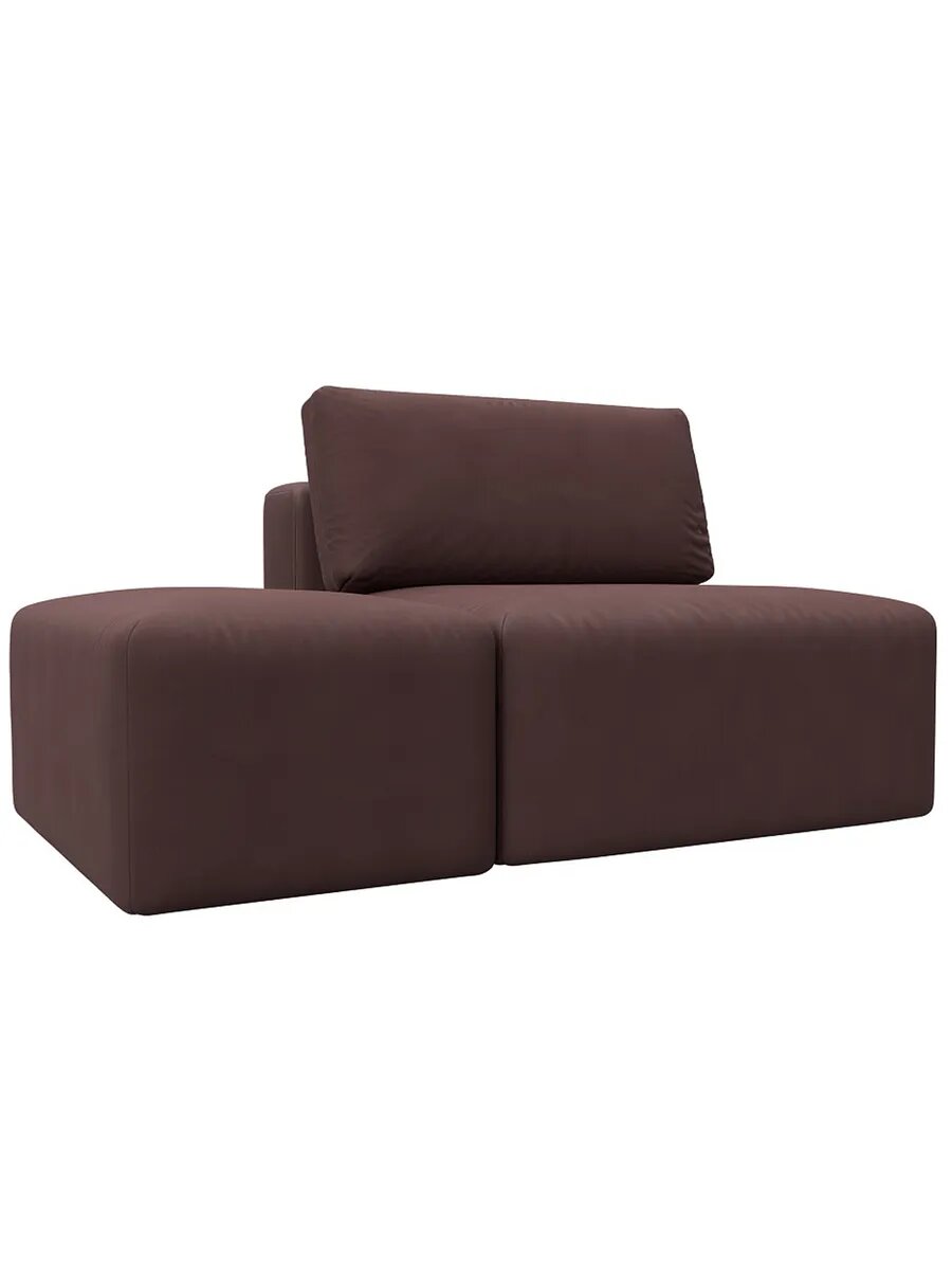 Модули диван и пуф из модульного набора Лего, с ящиком для белья, замша