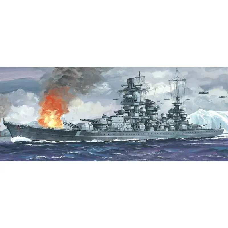 Пластиковая модель корабля TRUMPETER Scharnborst 1/700