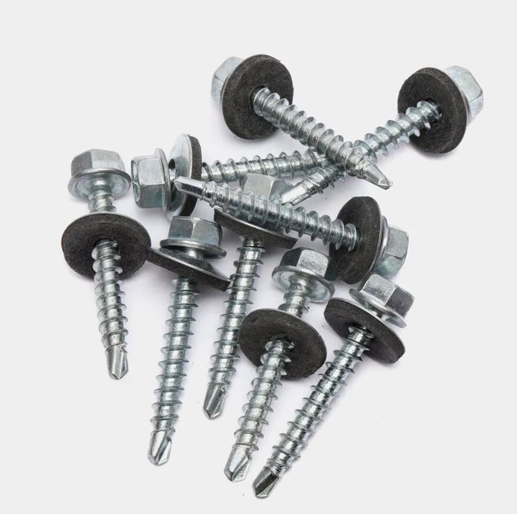 Саморезы кровельные Шпунтик Zn 6.3x19, оцинкованные, 1 кг в упаковке