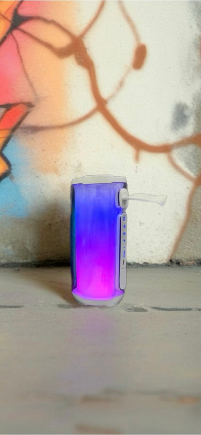 Беспроводная колонка Pulse 5 Bluetooth колонка с подсветкой белая