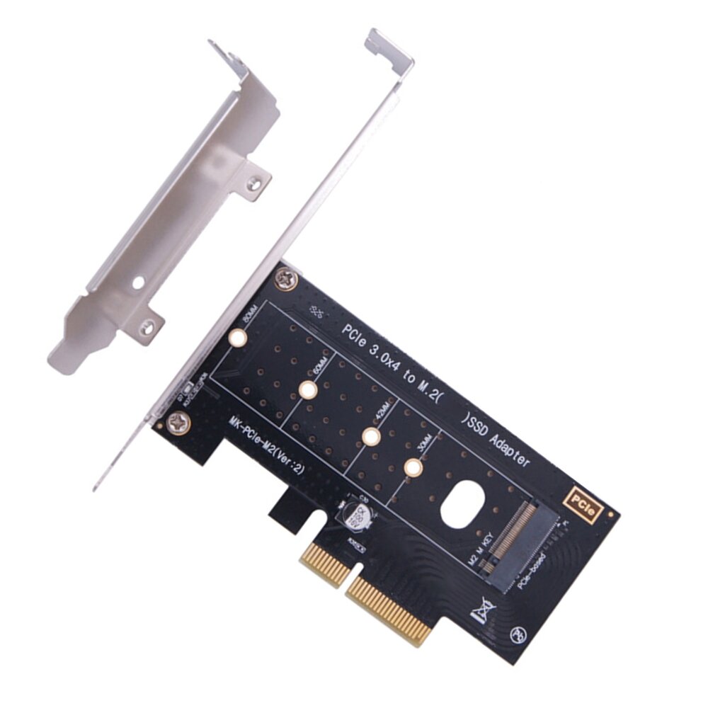 Адаптер M.2 PCIE для настольного компьютера, Плата расширения хост-контроллера, Конвертеры M.2 NVMe в PCIe 3, 0x4 SSD, расширение материнских плат