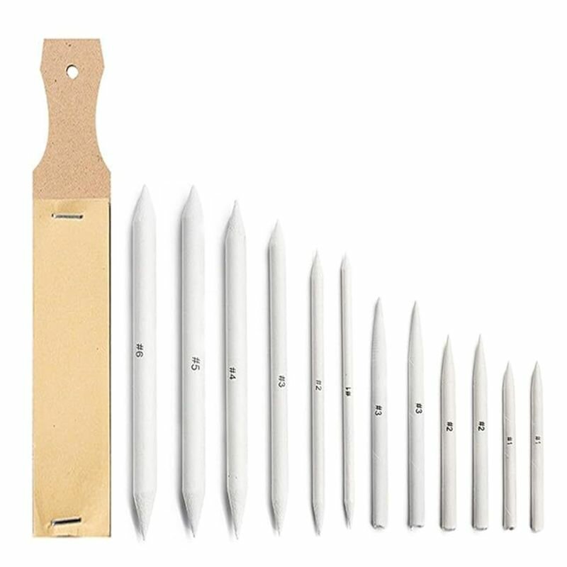 Бумажный художественный блендер и точилка для карандашей из наждачной бумаги-13ШТ