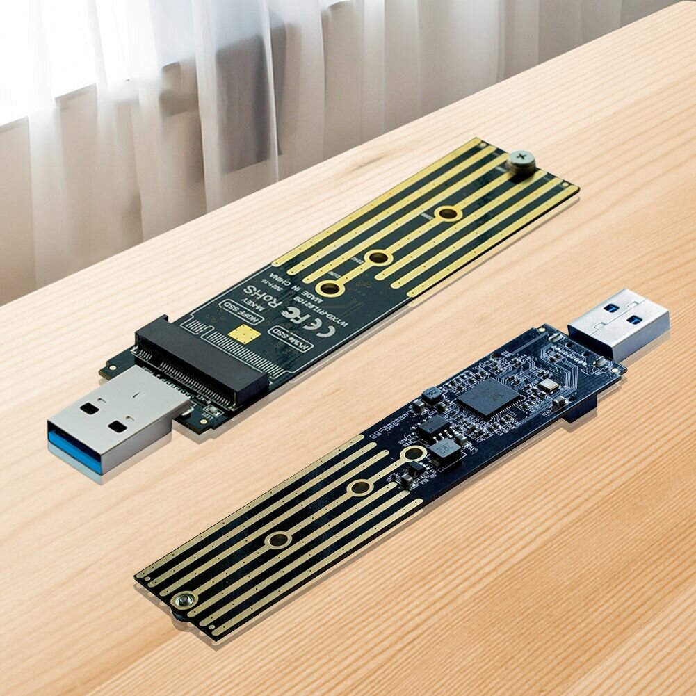 Даптер NVME-USB 10 Гбит/с USB 3.1 Gen 2-M.2 NVMe SSD-конвертер-адаптер