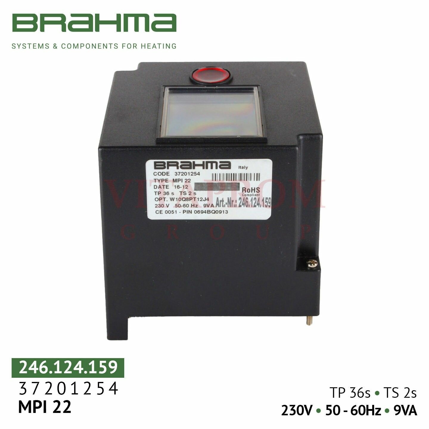 Блок управления горением Brahma MPI22, 37201254