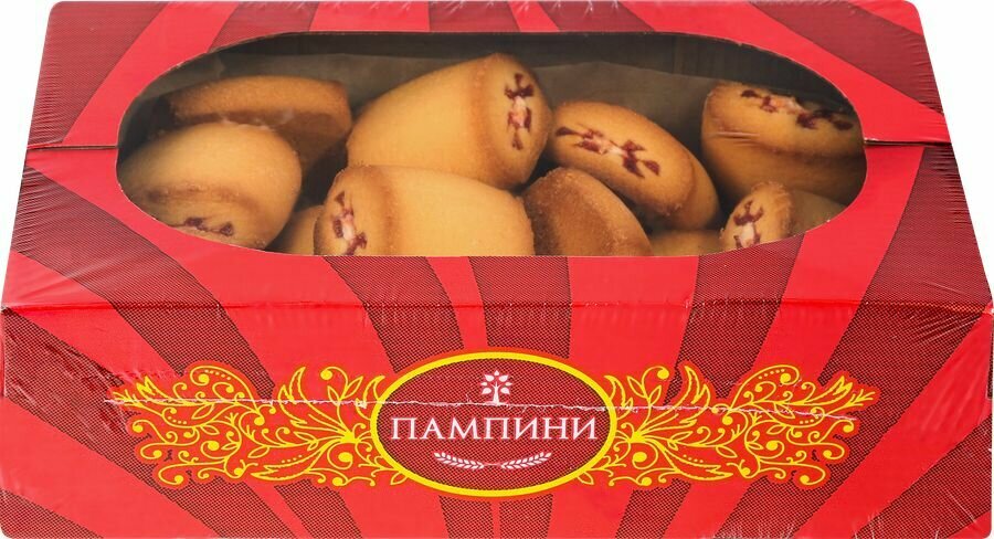 Печенье пампини Беллонэ с начинками йогурт и малина, 500г x 3 упаковки