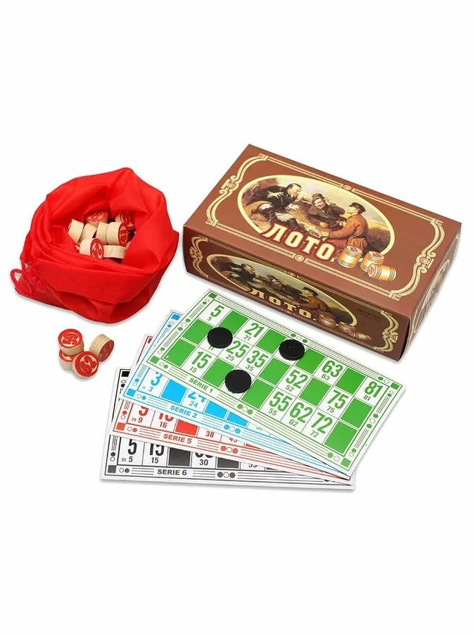 Игра настольная "Лото", L19 W11 H6 см