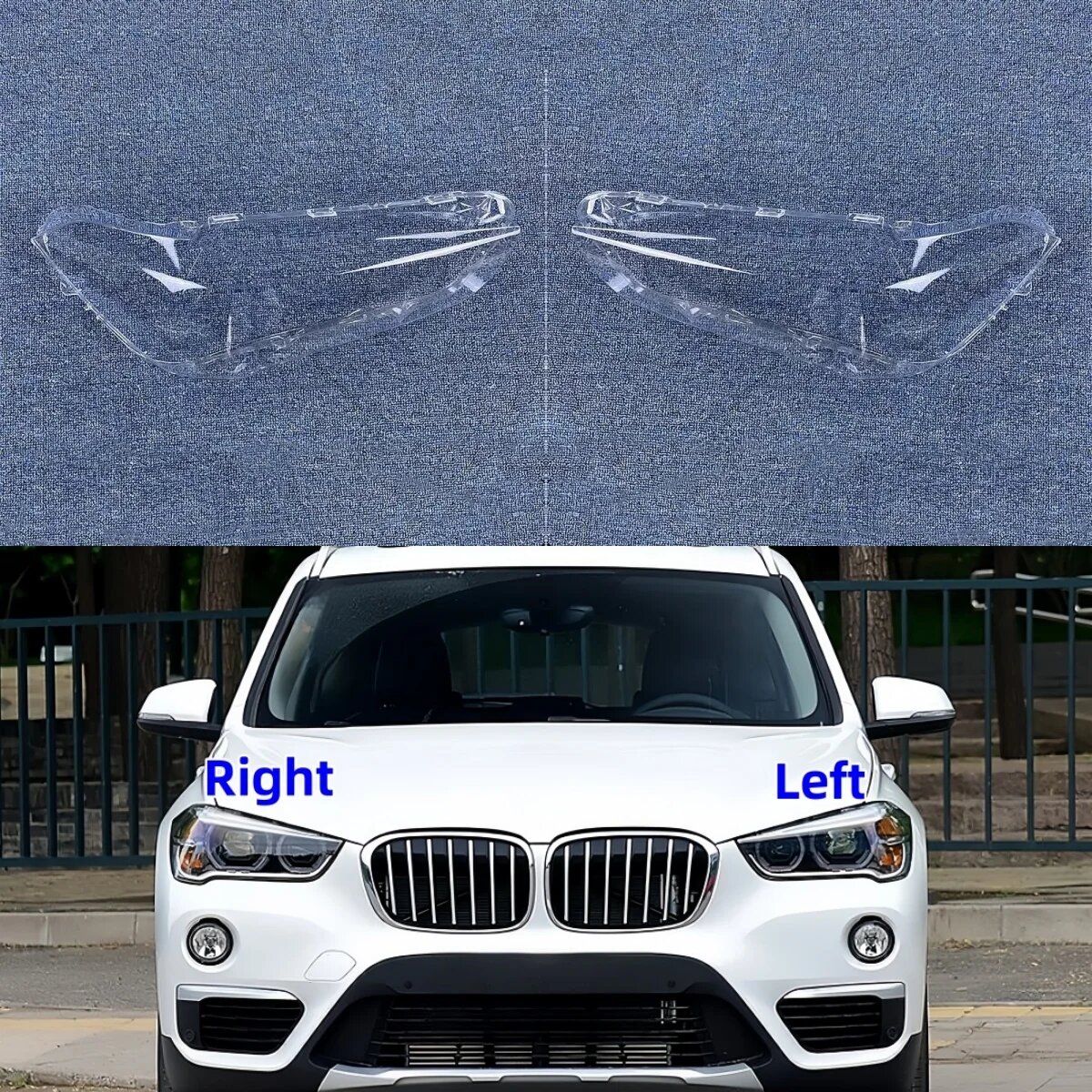 Для BMW X1 F48 F49 2016 2017 2018 автомобильные аксессуары для передних фар 1PCS Right Side