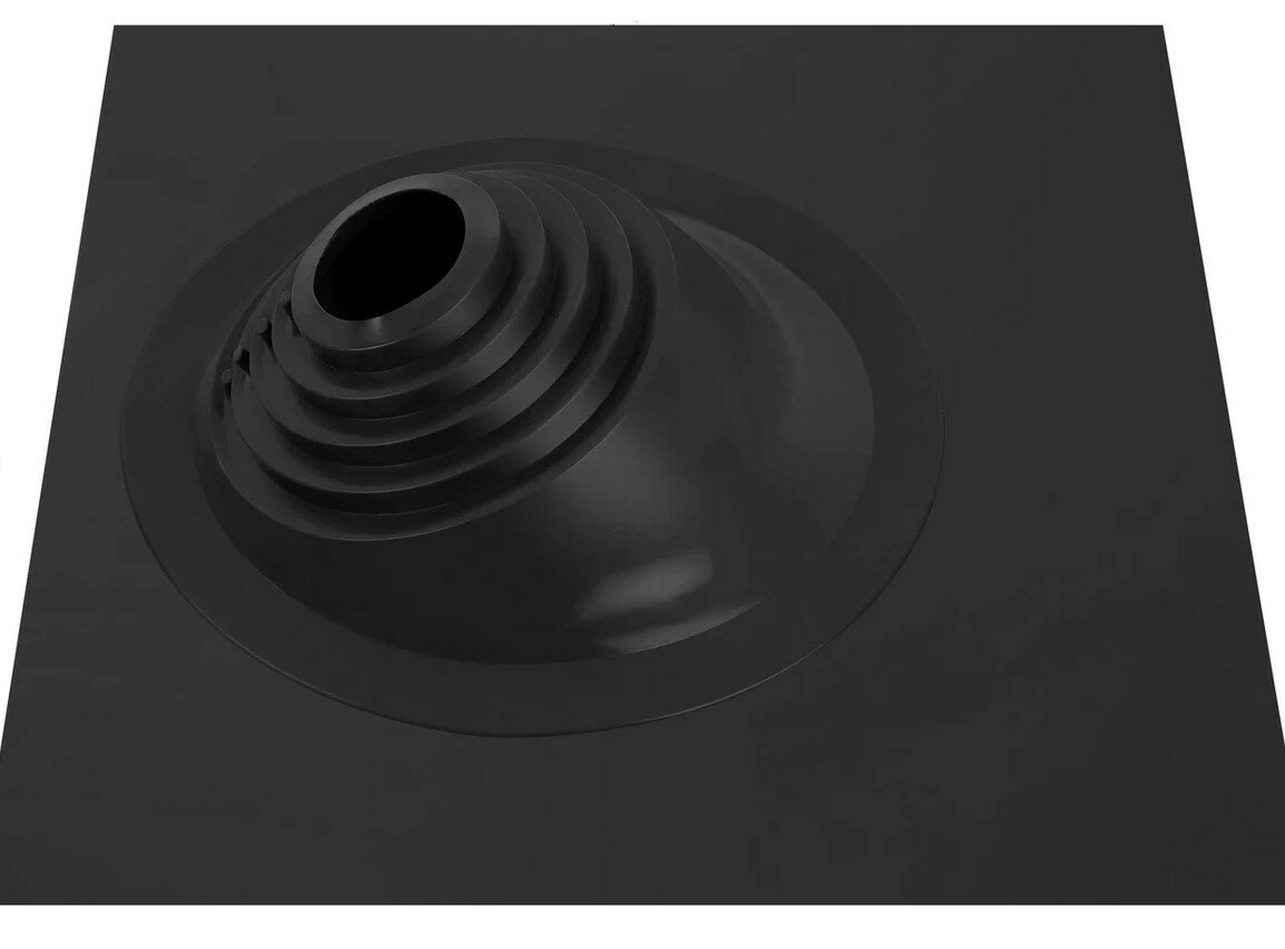 Мастер-флеш "Мастер Flash" №17, угловой, силиконовый, черный, для дымохода