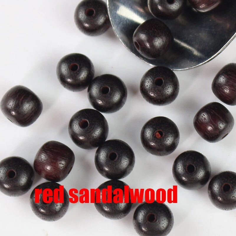 Бусины из сандалового дерева TOM YANG 50 шт, черные, 7x8 мм red