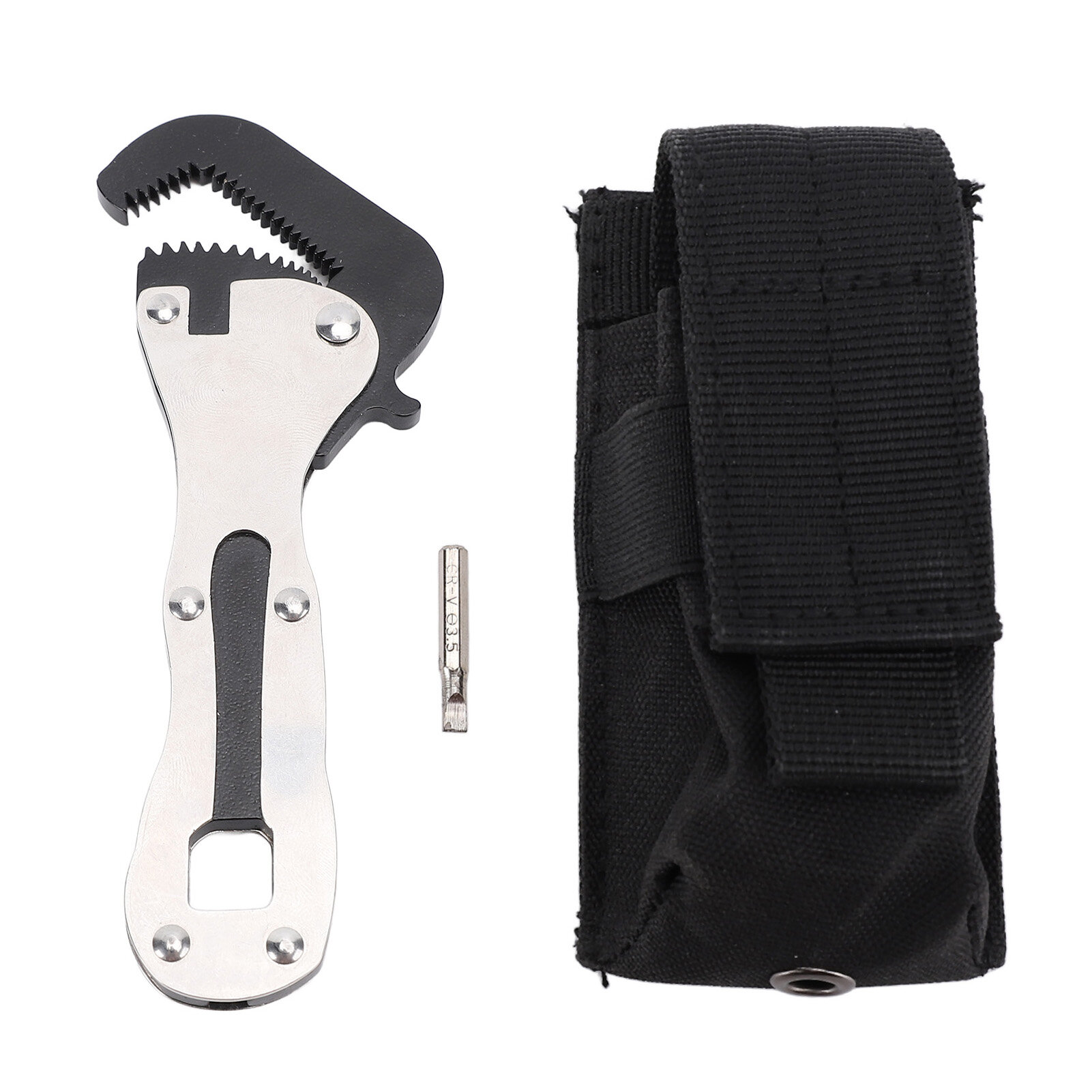 Автоматический регулировочный трубный ключ из стали с компактной эргономичной рукояткой, многофункциональный, сверхпрочный, для авторемонта и домашнего обслуживания.