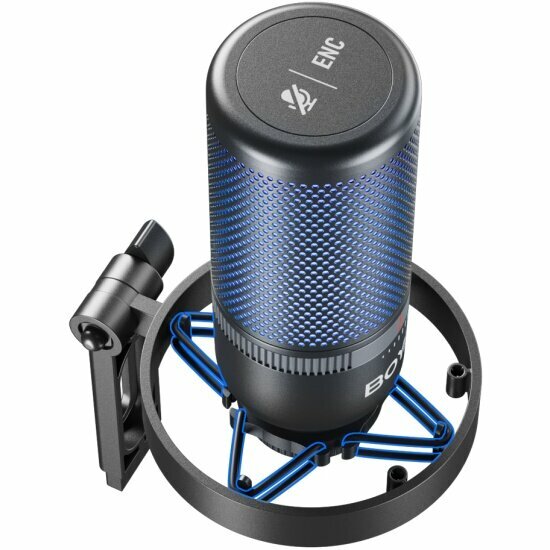 Микрофон Boya K3 Конденсаторный микрофон с проводным USB-подключением и частотной характеристикой 20 Гц - 20 кГц. RGB подсветка