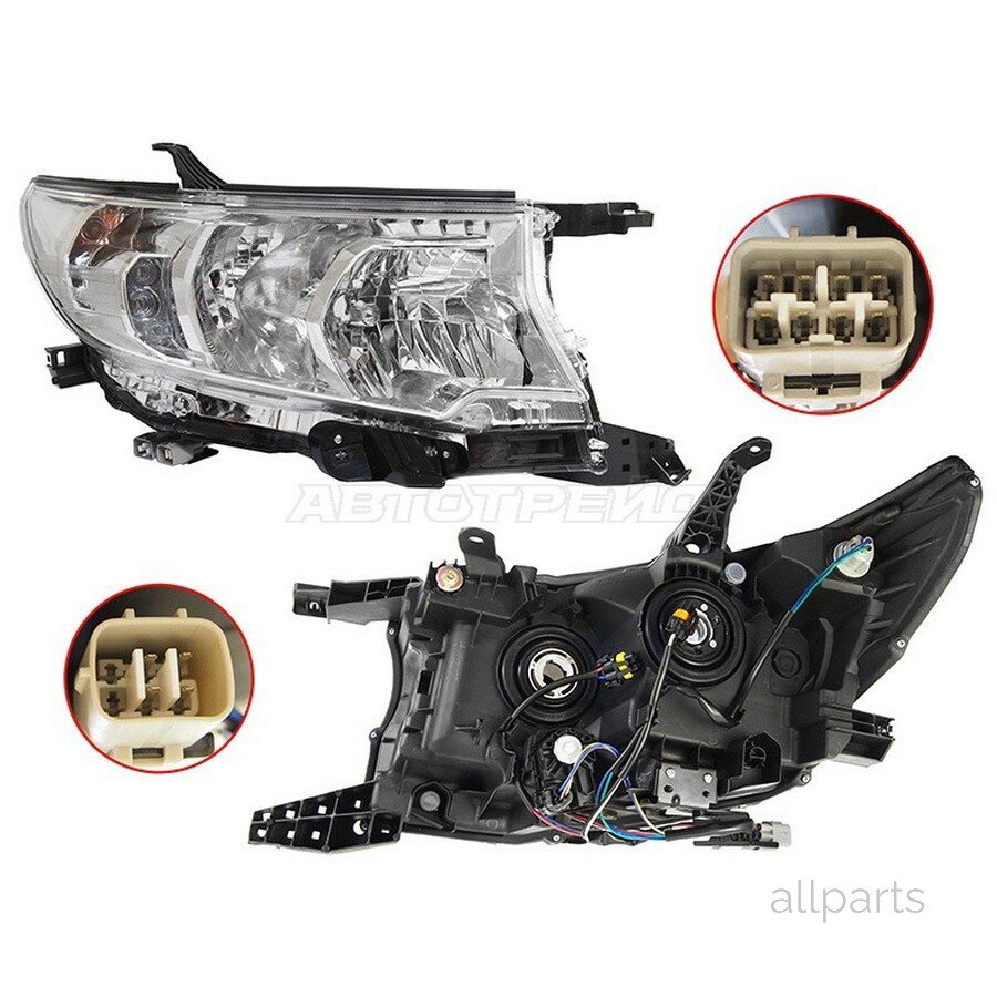 SAT ST-212-11CDR-LD-EM Фара Toyota Land Cruiser Prado (J150) 17-24 (Справа/ Галоген/ ДХО/ С электрокорректором)